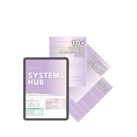 Systems Hub Order Page | Creator Productivity